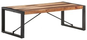Konferenční stolek 120x60x40 cm masivní dřevo vzhled sheeshamu - Default Title