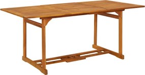Zahradní jídelní stůl 180 x 90 x 75 cm masivní akáciové dřevo 315945