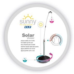 Solární sprcha SUNNY STYLE - šedá