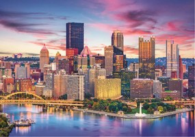 TREFL PUZZLE Pittsburgh Pensylvánie USA 68x48cm skládačka 1000 dílků tr10723
