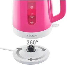 SENCOR SWK 1028RS růžová / Rychlovarná konvice / 2200W / 1L