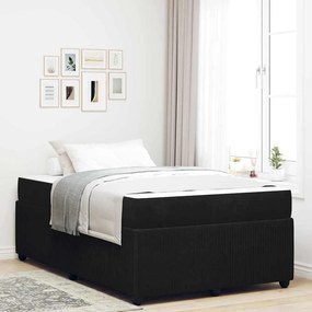 Rám postele Černá 120 x 190 cm textil 3398375