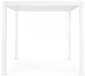 BIZZOTTO Bílá hliníková pergola s uzavíracími lamelami OCEAN 3x3 m 0795773