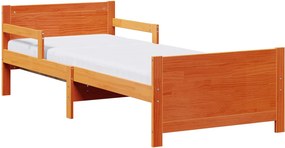 Rám postele s rozšiřovací matrací s čelo Hnědá 80 x 200 cm 3385960