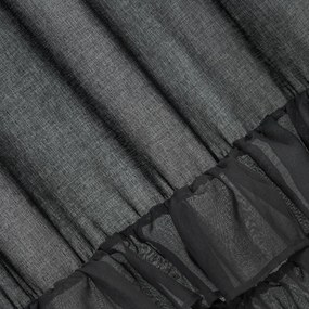 ZÁCLONA NA PÁSCE DOLLY 140X250 CM ČERNÁ