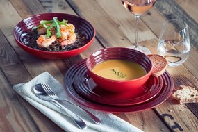 Mistička Le Creuset 16 cm červená burgund