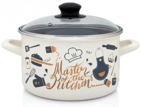Hrnec metalac hrnec se skleněnou poklicí master of kitchen, 24 cm, 6,75 l