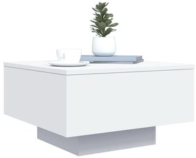 Konferenční stolek bílý 55 x 55 x 31 cm kompozitní dřevo - Default Title