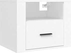 vidaXL Nástěnný noční stolek 50 x 36 x 40 cm [816880] Barva: Bílá