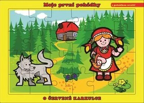 TEDDIES Puzzle O Červené Karkulce / 24 dílků / od 3 let
