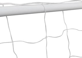 vidaXL Fotbalové branka se sítí 182 x 61 x 122 cm ocelová bílá [90684]