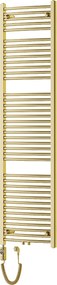 Mexen Ares, elektrické topné těleso 1800x500 mm + topná tyč 900 W, zlatá lesklá, W102-1800-500-2900-50