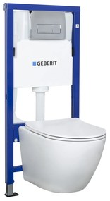 Aplomo Geberit Duofix Basic Carlo White/Delta WC závěsný komplet