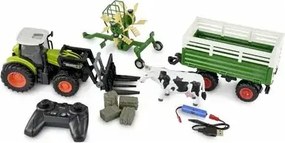 Amewi 22641 zelená / RC traktor s příslušenstvím / 1:24 / věk: 6+ / 2.