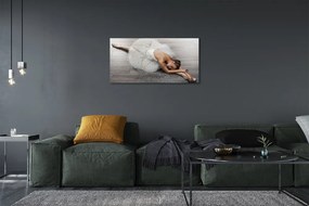 Obrazy na plátně Žena bílé balerína šaty 120x60 cm