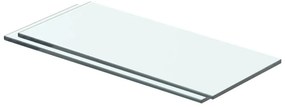 Policové desky 2 ks sklo čiré 40 x 12 cm 3051552