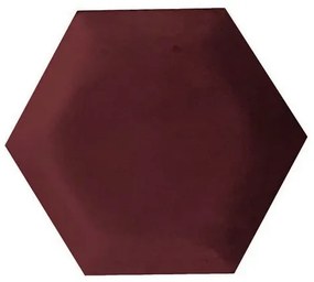 Egibi Čalouněný akustický panel nástěnný Riwiera 59 bordó hexagon - Hexagon 6x15 cm