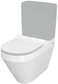Cersanit Crea - WC kombi mísa se sedátkem SoftClose, vario odpad, CleanOn, bílá K114-023