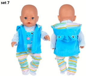 Roztomilé sety oblečků na American girl a BABY Born 43 cm Varianta: Set 7