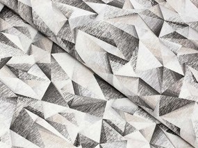 Biante Velký dekorační kulatý ubrus Porto PRT-008 Šedo-béžové krystaly Ø 180 cm