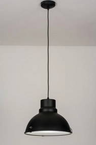 Závěsné černé retro svítidlo Blackbruin Matt