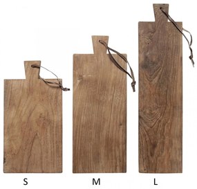 HK living Dřevěné prkénko z teakového dřeva Natural Velikost S, přírodní barva, dřevo