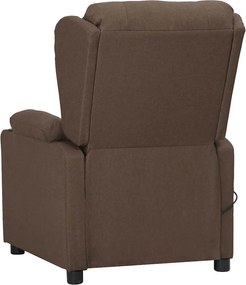 Elektrické masážní křeslo taupe textil 3098797