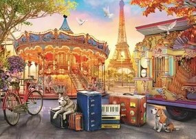 Trefl - Puzzle - Prázdiny v Paříži / 500 dílků / 48 x 34 cm / věk 10+
