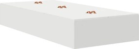 Rám postele s úložným prostorem Bílá 90 cm Kompozitní dřevo 3335669