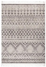 Kusový shaggy koberec BERBER RABAT krémový