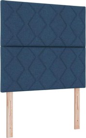 Rám postele s čelo Modrá 100 x 200 cm textil 3344787