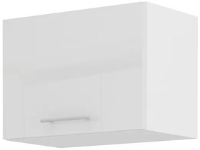 Horní kuchyňská skříňka Lavera 50 GU 36 1F (bílá + lesk bílý). 1032344