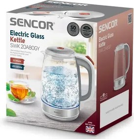 SENCOR SWK 20A80GY bílá / Rychlovarná konvice / 2200W / 2L