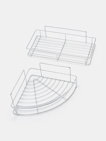 Sinsay - Kovová koupelnová police - sříbrná