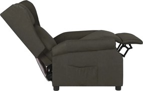Polohovací křeslo taupe textil 340957