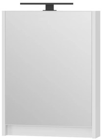 Kingsbath Leo White 50 zrcadlová skříňka do koupelny s LED osvětlením