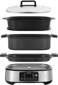 SENCOR SPR 6300BK černá / Multifunkční pomalý hrnec a gril / 1360W / 6