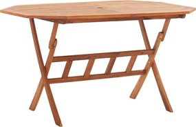 vidaXL Skládací zahradní stůl 135 x 85 x 75 cm masivní akáciové dřevo [46657]