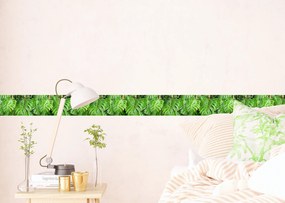 Samolepící bordura na zeď Zelené Listy | 5 m x 13.8 cm | DWB8219