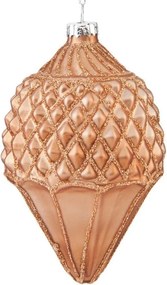 Vánoční ozdoba bronzová - Ø 7*11 cm