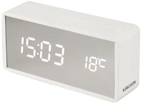 Designové LED hodiny - budík KA5879WH Karlsson 15cm