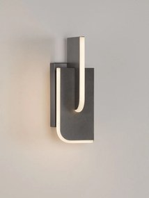 Světle šedé kovové LED stmívatelné nástěnné svítidlo Totem – Nova Luce
