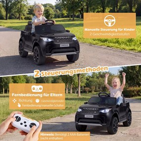 Costway 12 V Land Rover dětské elektrické závěsné auto LED hudební bezdrátové