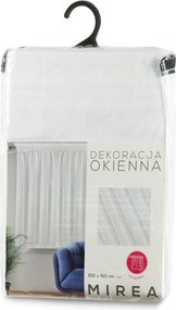 ZÁCLONA NA PÁSCE MIREA 350X150 CM BÍLÁ