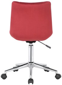 Kancelářská židle Medford - samet | červená