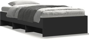 Rám postele černý 90 x 200 cm kompozitní dřevo 3295675
