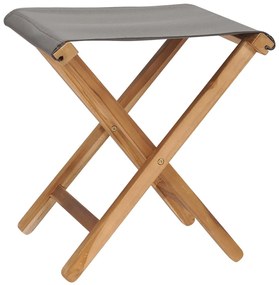 vidaXL Skládací židle 2 ks masivní teakové dřevo a textil tmavě šedé