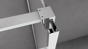 Sapho, ROLLS LINE obdélníková sprchová zástěna 1100x900 mm, L/P varianta, čiré sklo