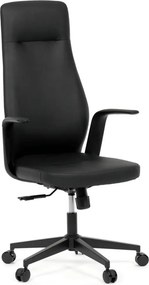 Kancelářské křeslo KA-T8325 BK, synchronní mechanismus, černá ekokůže (66 x 62) cm