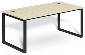 Stůl SimpleOffice 180 x 90 cm, dub světlý / černá